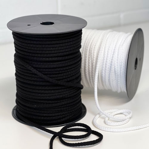5mm COTTON Knitted Cord - 100m Spool - Ackroyd and Adams Ltd
