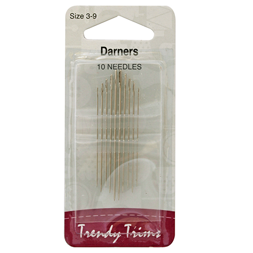 Darner Needles (Assorted, Large Eye + Sharp Point) - 10 Needles ...