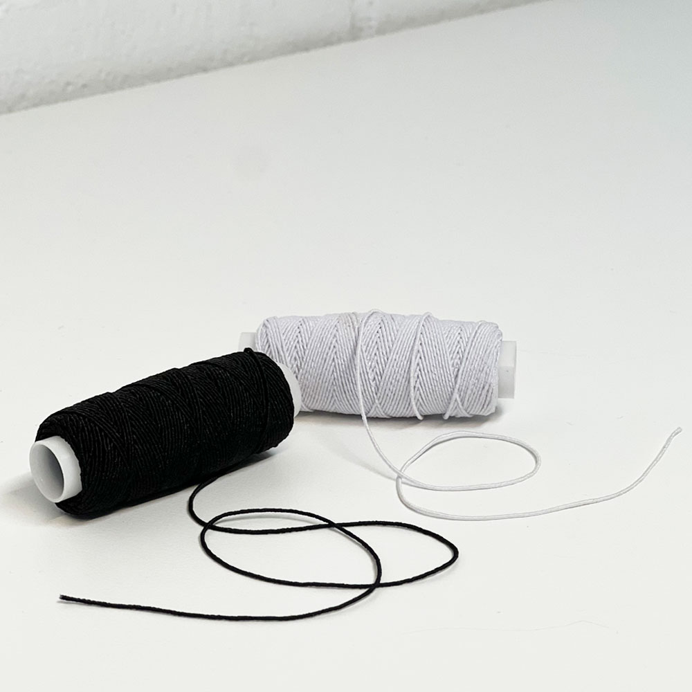 Shirring Elastic - 20 metre spool (White) - Ackroyd and Adams Ltd