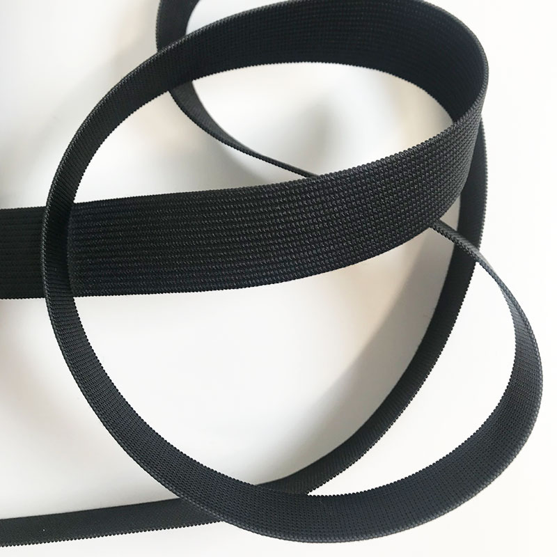 20mm Knitted Elastic - 50 metre roll (Black) - Ackroyd and Adams Ltd