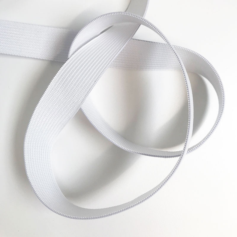 20mm Knitted Elastic - 50 metre roll (White) - Ackroyd and Adams Ltd