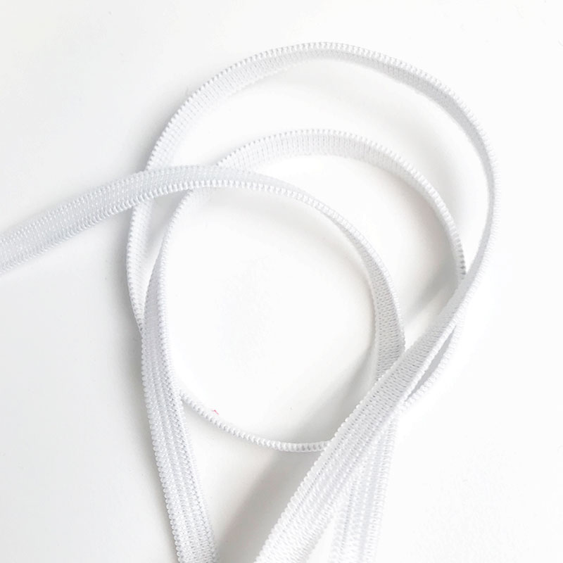 6mm Knitted Elastic - 100 metres (White) - Ackroyd and Adams Ltd